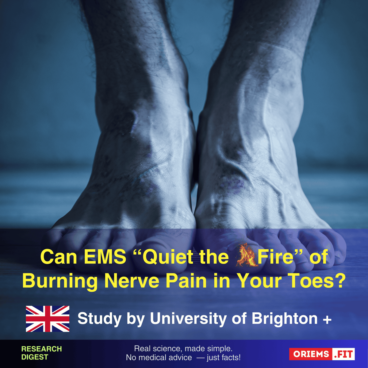 Can EMS help calm burning nerve sensations in toes? – ORIEMS.FIT