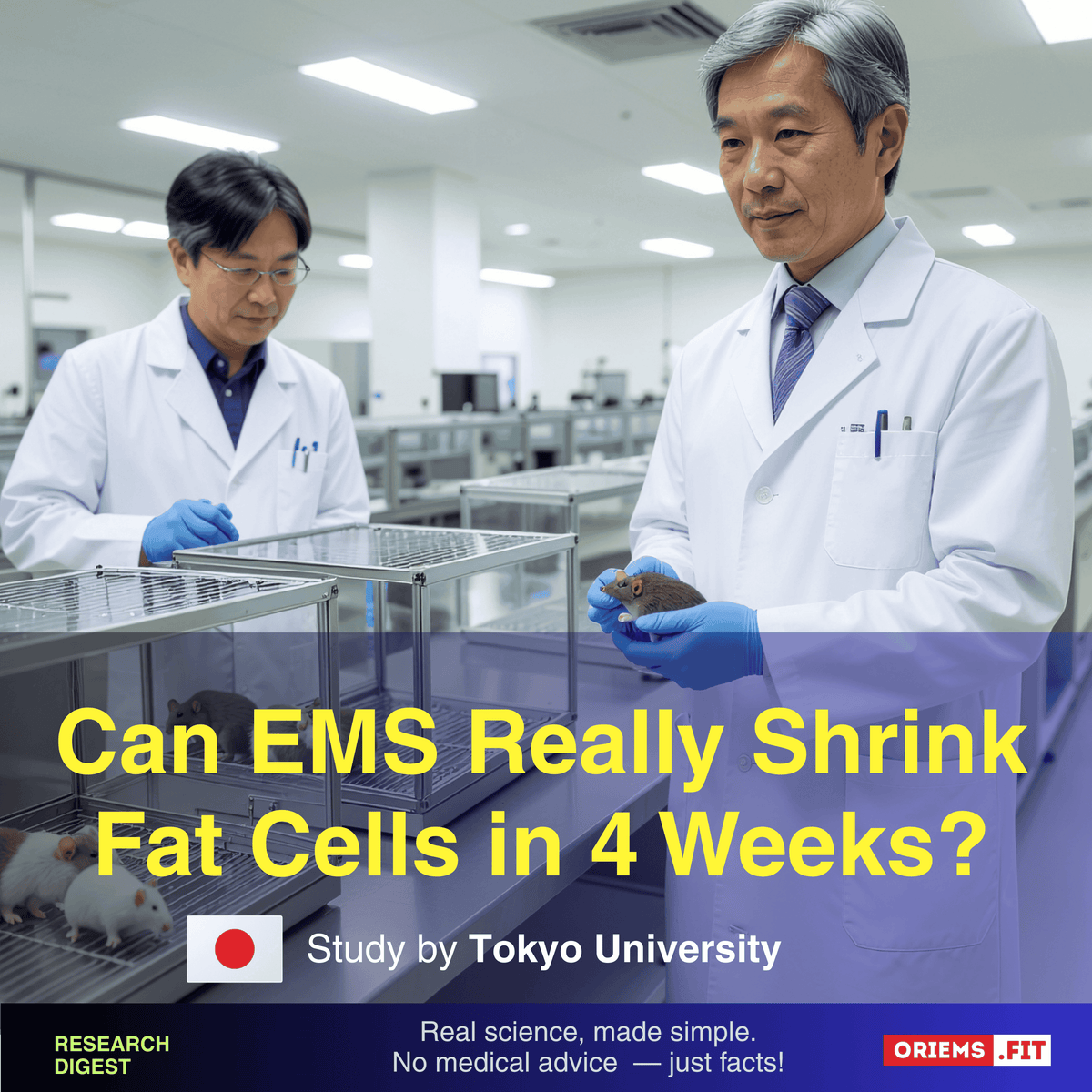 Tokyo University Rat Study: EMS Shrinks Fat Cells – ORIEMS.FIT